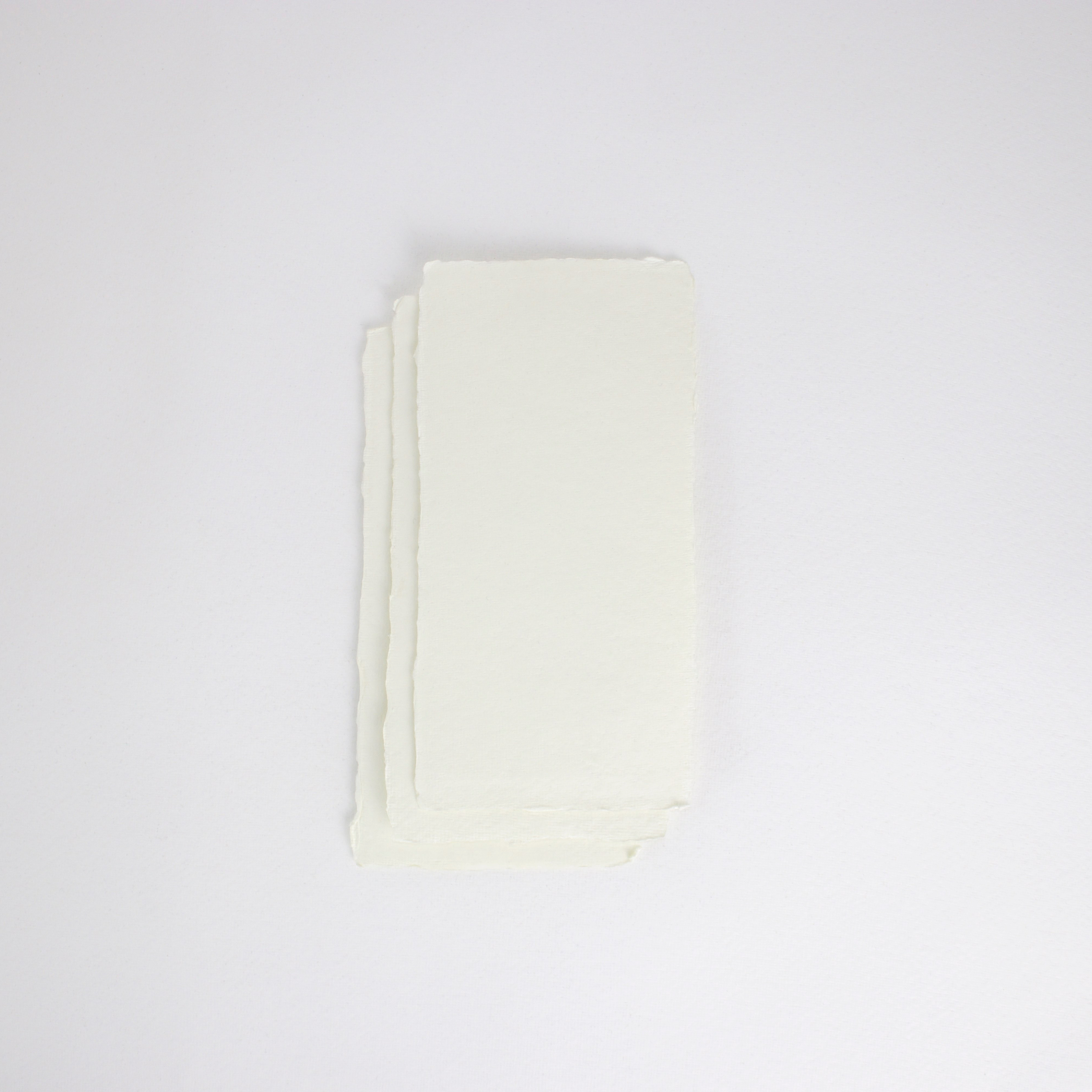 Ivory 4.3" x 8.7", 150gsm – Handmade Cotton Rag Deckle Edge Paper – Sri ...