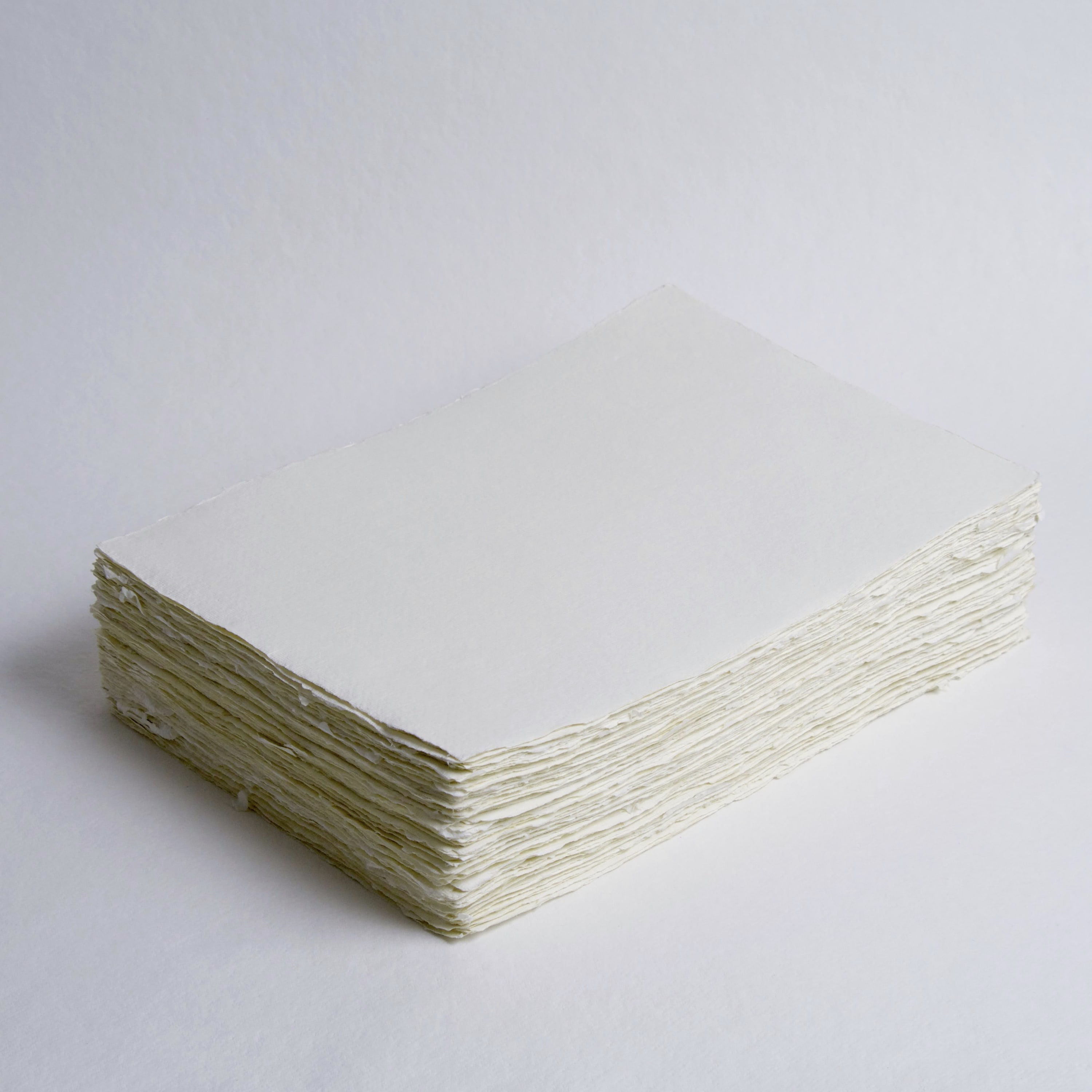 210gsm Ivory, A4 – Handmade Cotton Rag Deckle Edge Paper – Sri ...