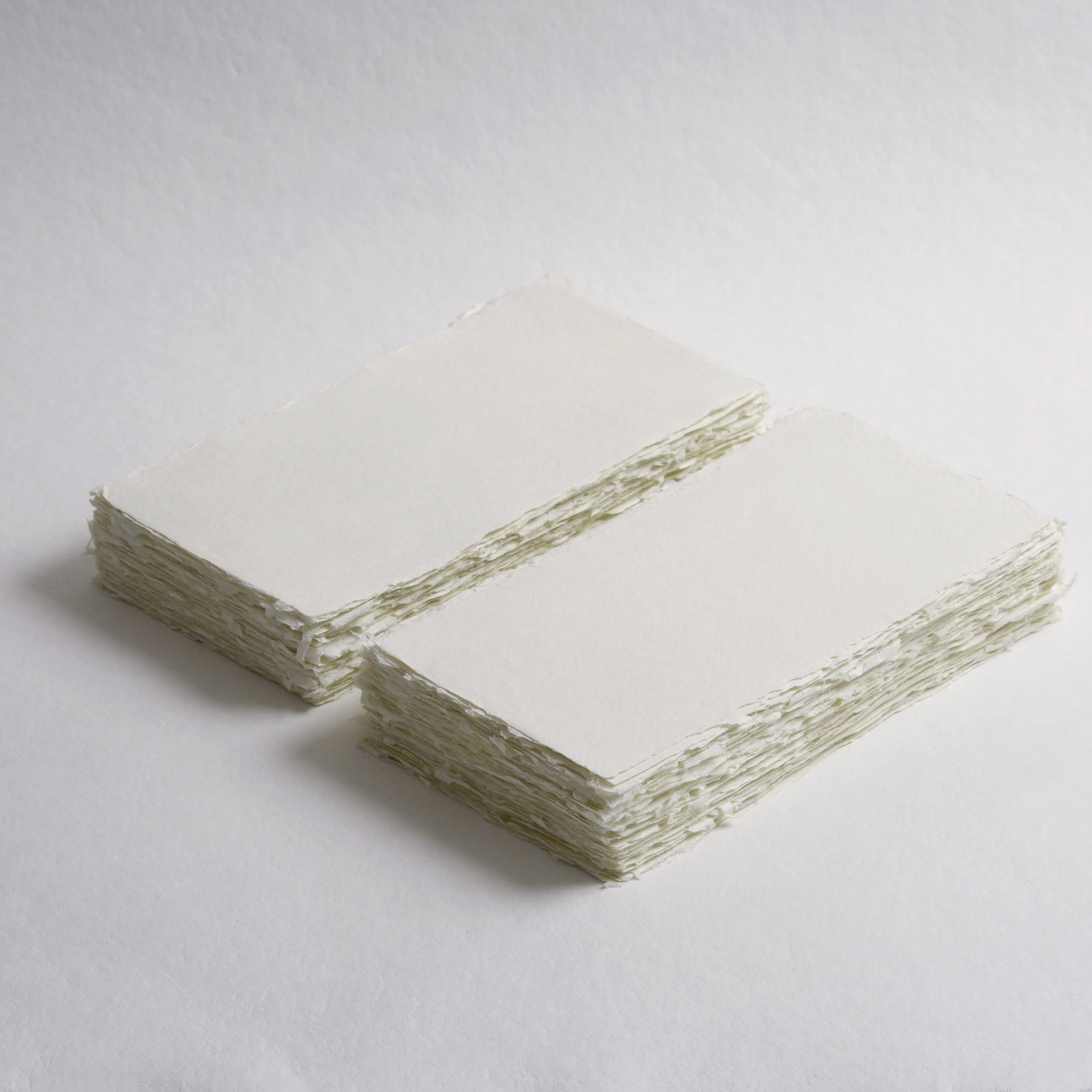 210gsm Ivory, 4.3" x 8.7" – Handmade Cotton Rag Deckle Edge Paper – Sri ...